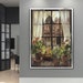 Charming Window View With Potted Plants Canvas Painting - Ideal Gift ...