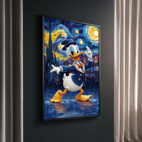Donald Duck Paintings - Etsy