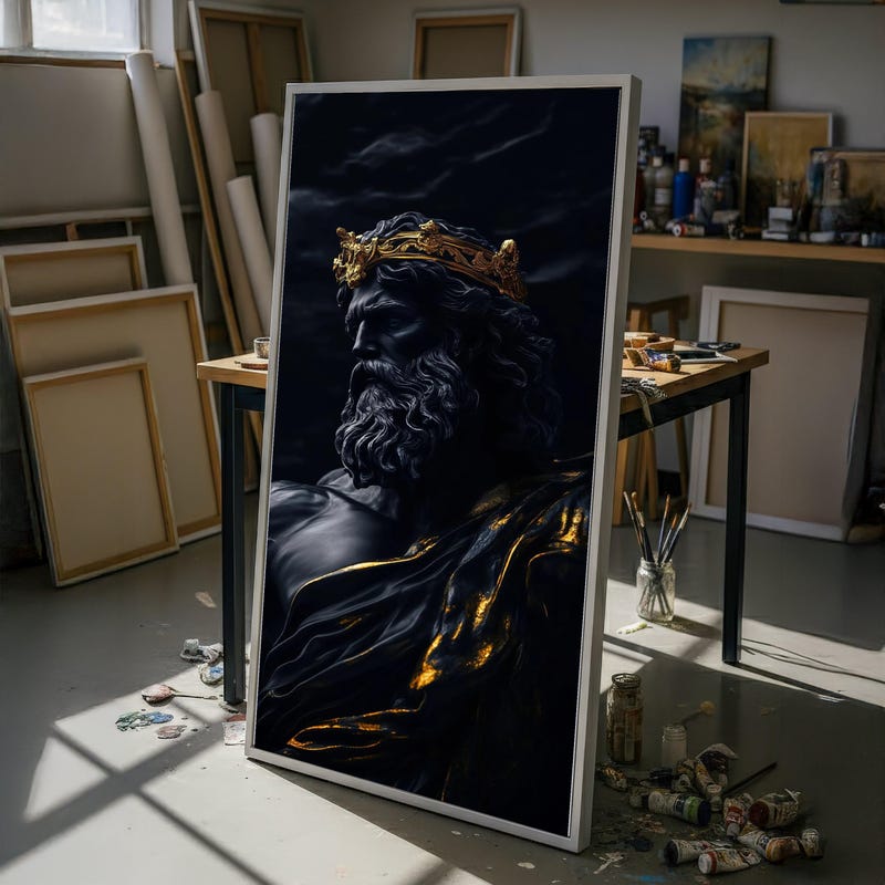 Greek God Wall Art Canvas - Etsy