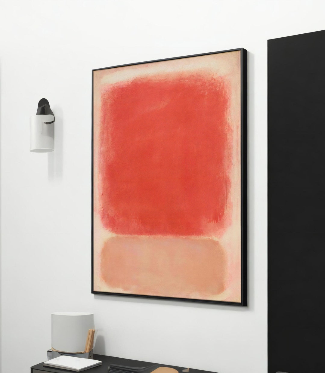Pink Mix Color Mark Rothko Painting - Modern Minimalist Art ...