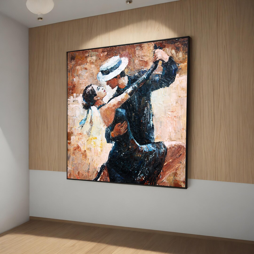 Vintage Tango - Classic Dance Canvas Painting - Romantic Art Gift for ...