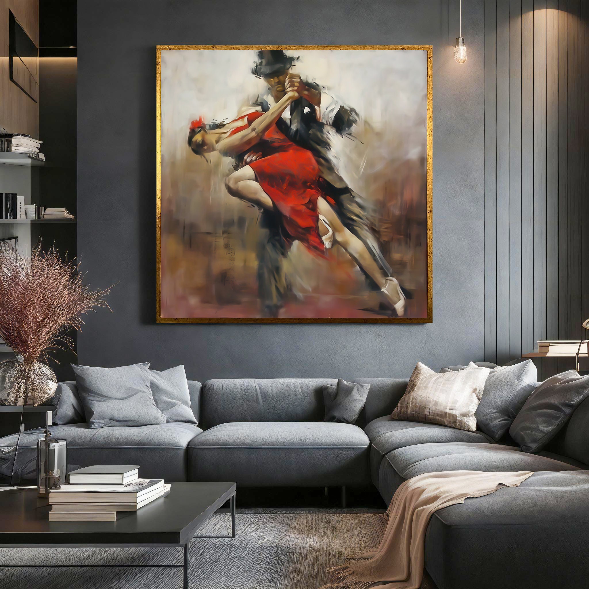 Red Hot Dance - Captivating Tango Canvas Painting - Perfect Gift for ...