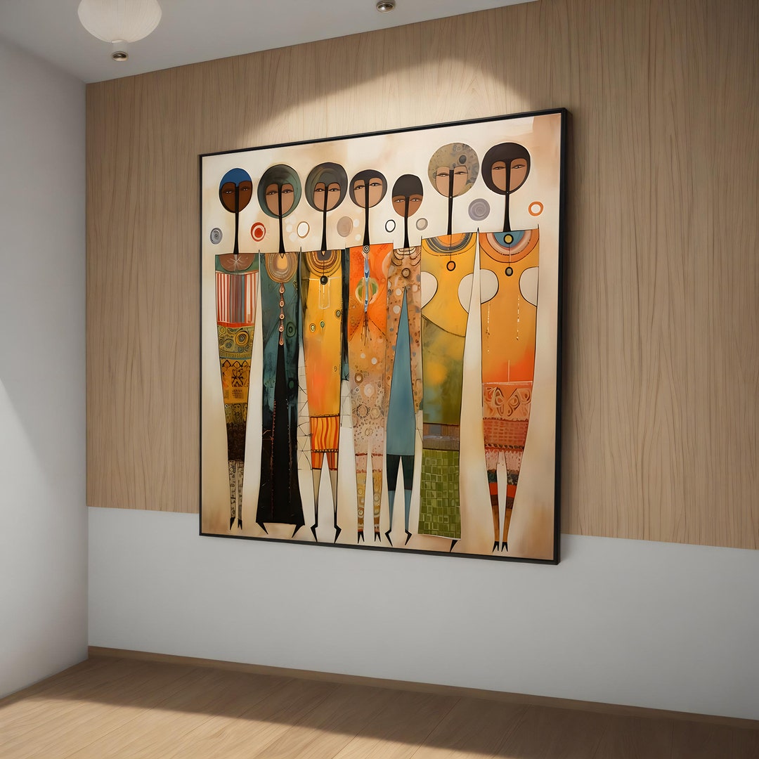 Abstract Figures Surreal Canvas Painting Gift - Stunning Art for Modern ...