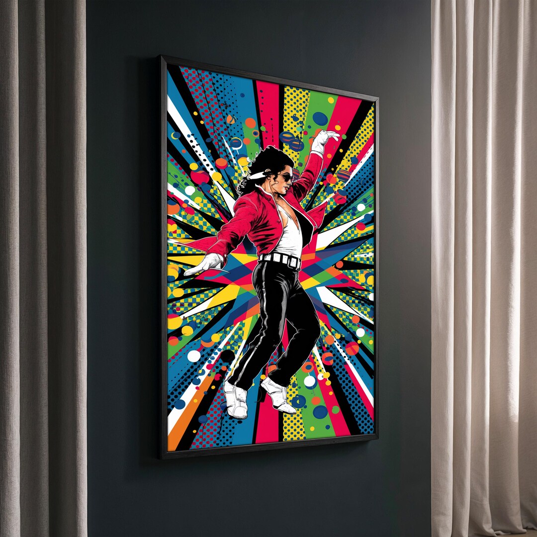 Iconic Pop Star Canvas Painting – Vibrant Wall Art and Perfect Gift for ...