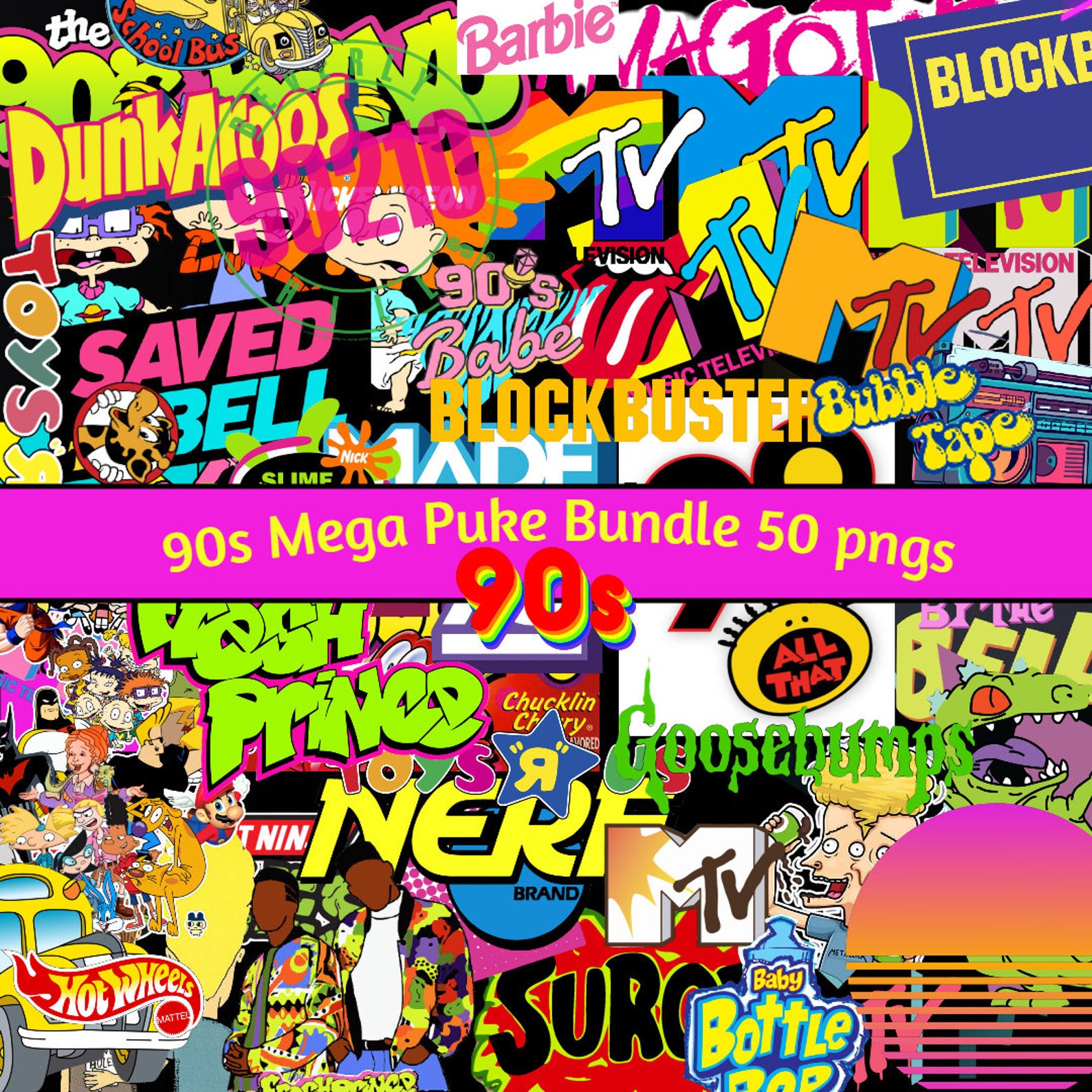 90's PNG Bundle, Nostalgia, Retro 90s Png, 90's Vibes Png, 1990s Design ...
