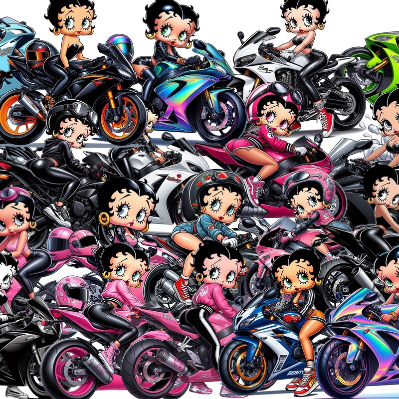 Betty Boop Biker - Etsy