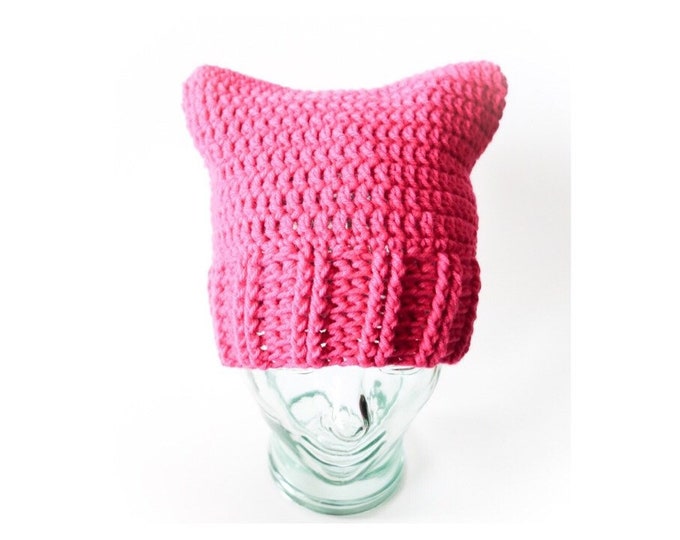 Pussyhat Pussy Hat | Political Art | Planned Parenthood Donation | Pink ...