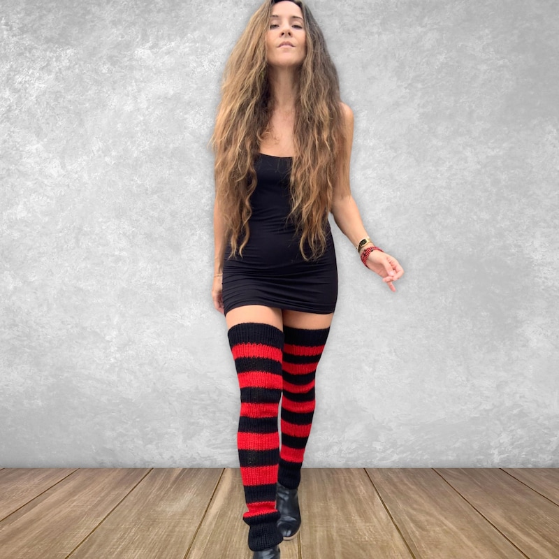 Gothic Thigh High Socks - Etsy