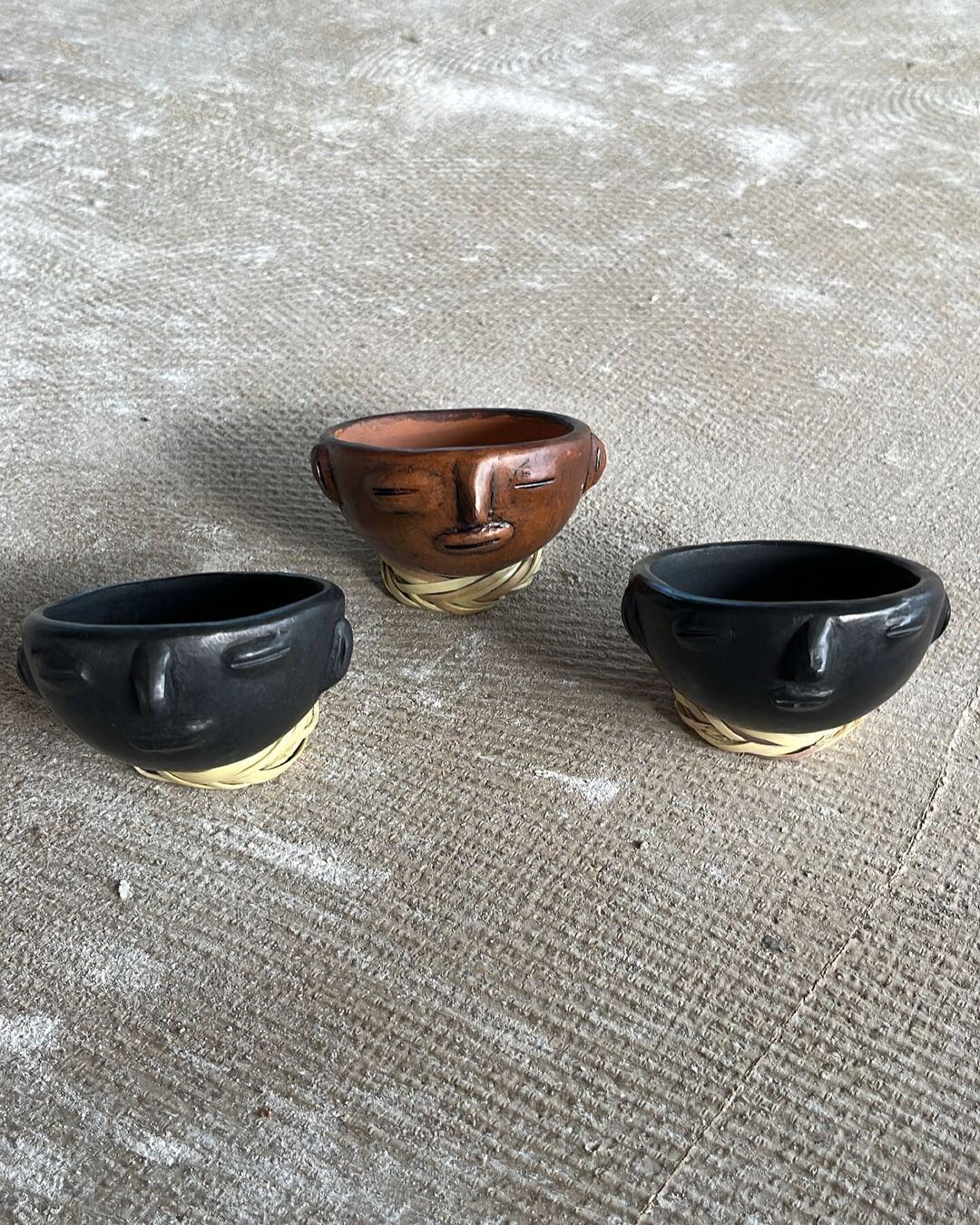 Oaxaca Ceramic Serving Bowl Set – Handmade Decorative Small Salsa Bowls ...