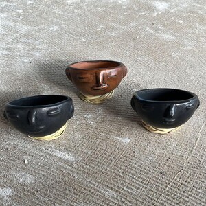Oaxaca Ceramic Serving Bowl Set – Handmade Decorative Small Salsa Bowls ...