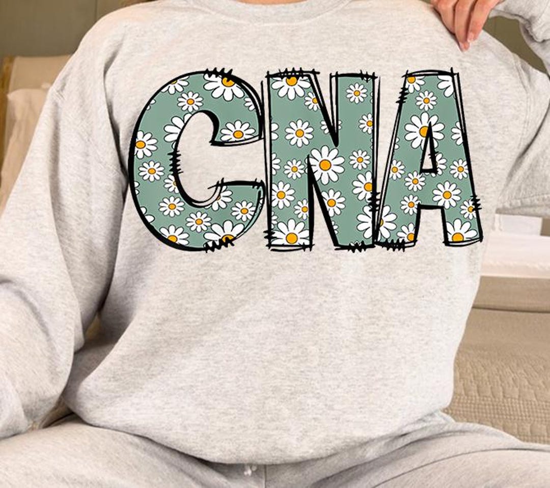 CNA Nurse Png, Certified Nursing Assistant CNA Floral Png Sublimation ...