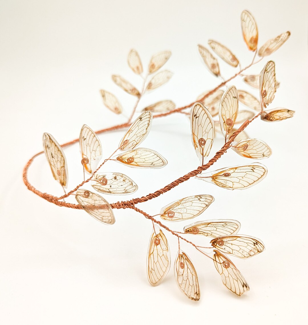 Cicada Wing and Copper Laurel Crown - Etsy