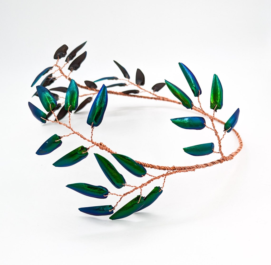 Jewel Beetle and Copper Laurel Crown - Etsy