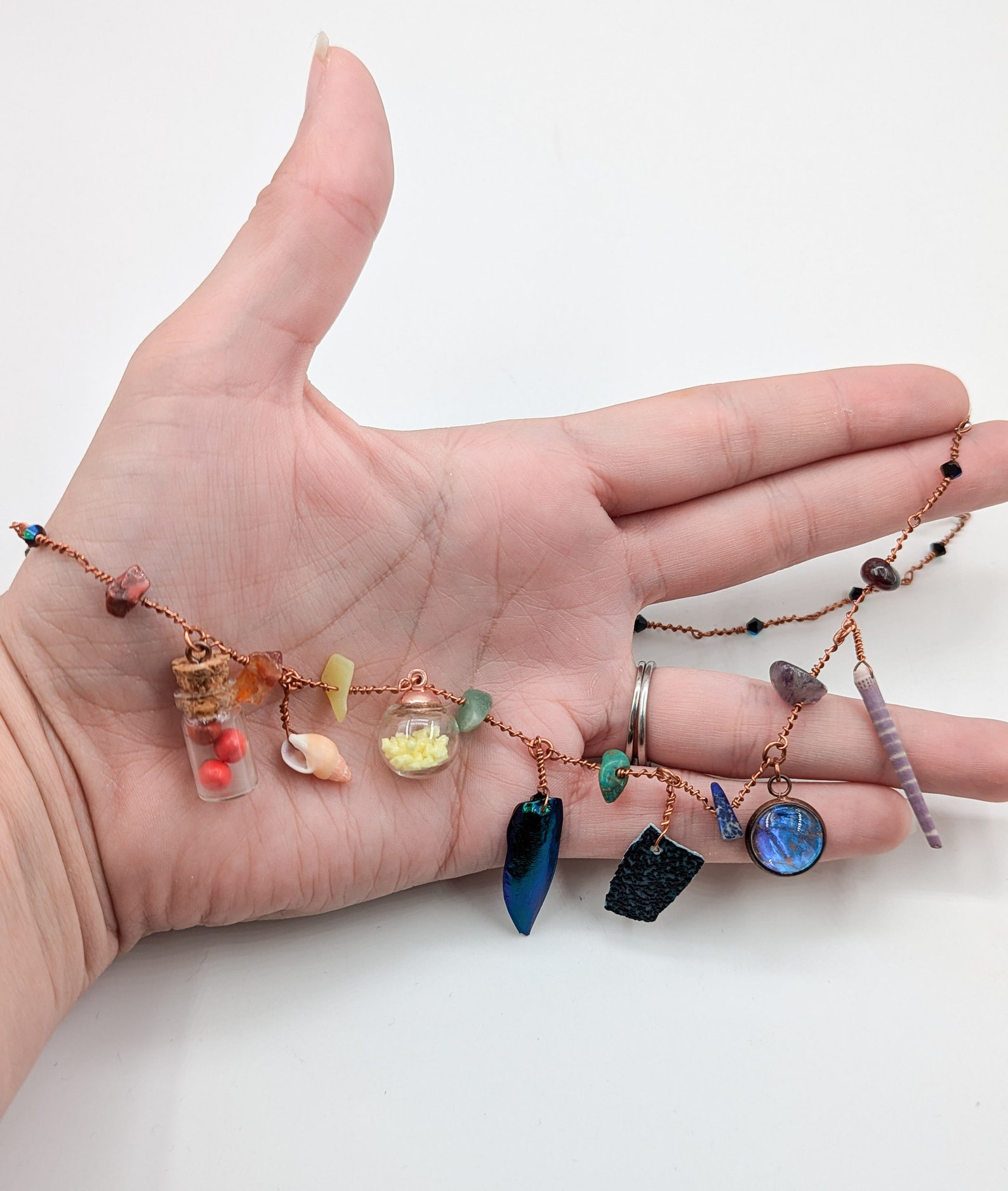 Rainbow Curio Cabinet on a Charm Necklace - Etsy