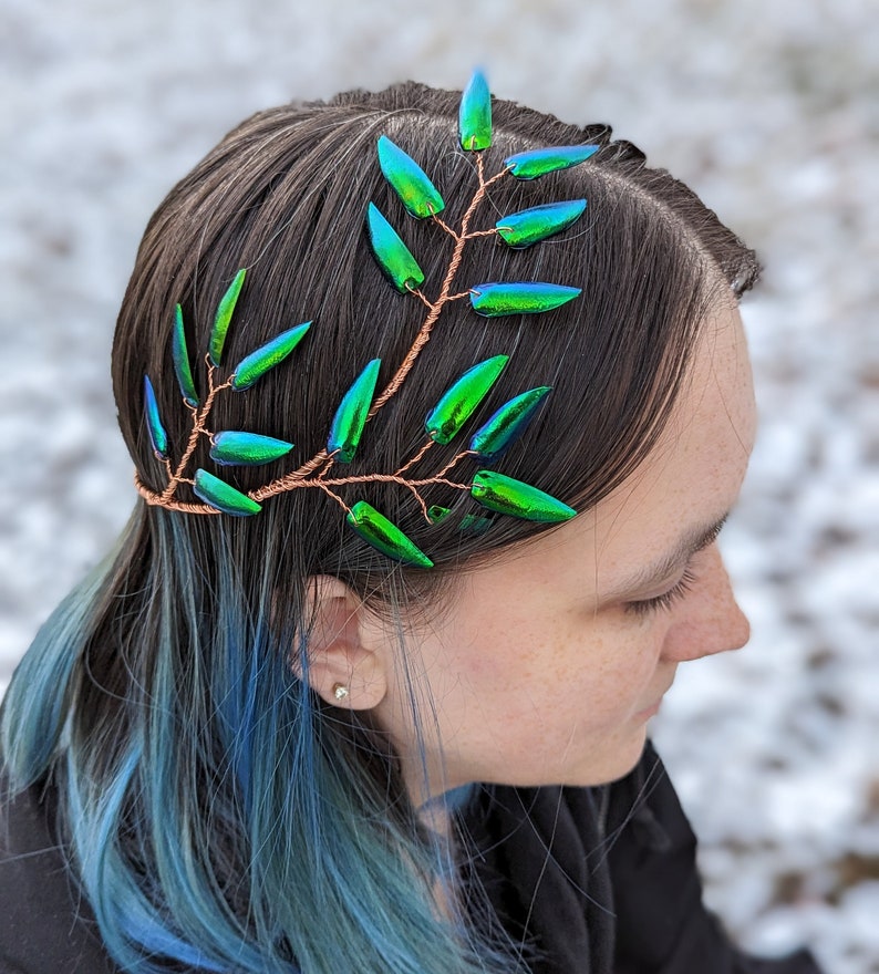 Jewel Beetle and Copper Laurel Crown - Etsy