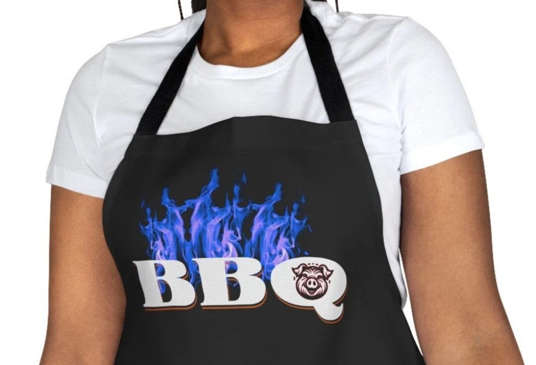 BBQ Pork Apron, BBQ Apron, Apron for Women Men, Printed Apron, BBQ ...