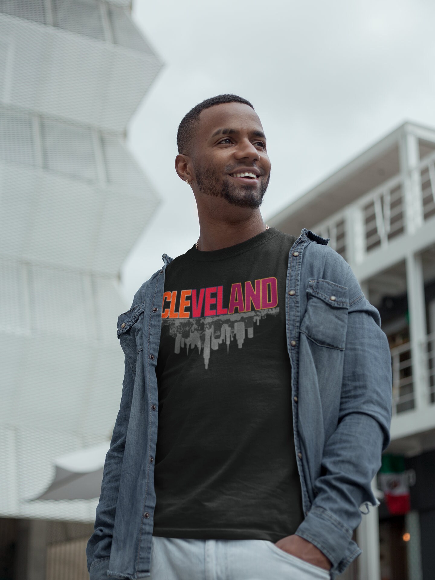 Cleveland Skyline Sports Theme Shirt, Ohio Sports, Sports Fan ...