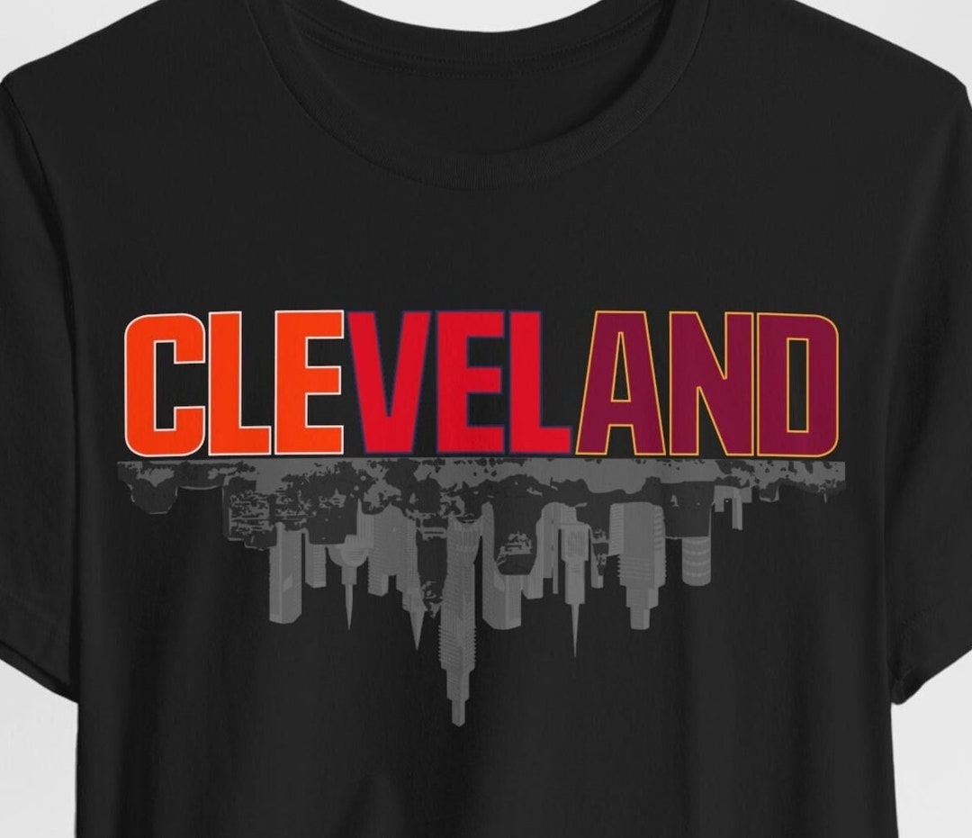 Cleveland Skyline Sports Theme Shirt, Ohio Sports, Sports Fan ...