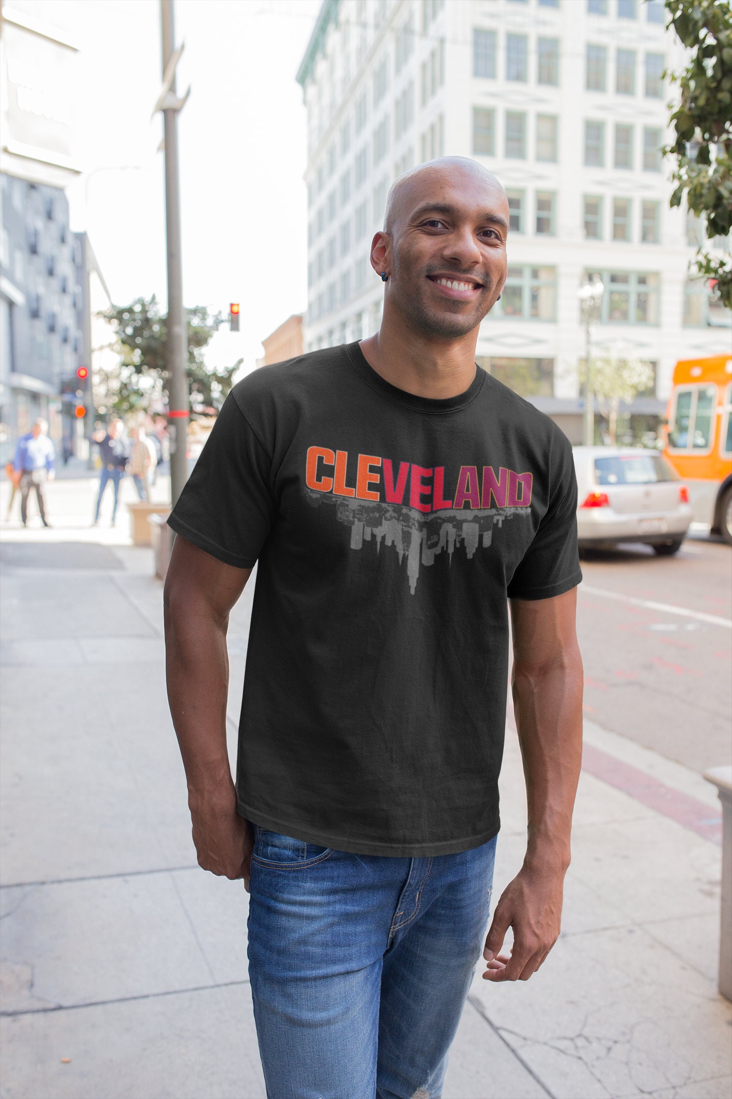 Cleveland Skyline Sports Theme Shirt, Ohio Sports, Sports Fan ...