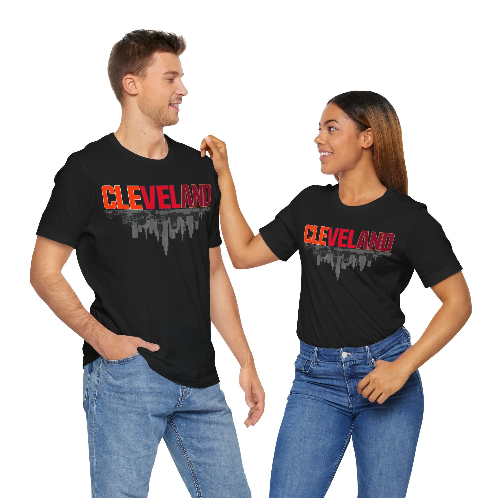 Cleveland Skyline Sports Theme Shirt, Ohio Sports, Sports Fan ...