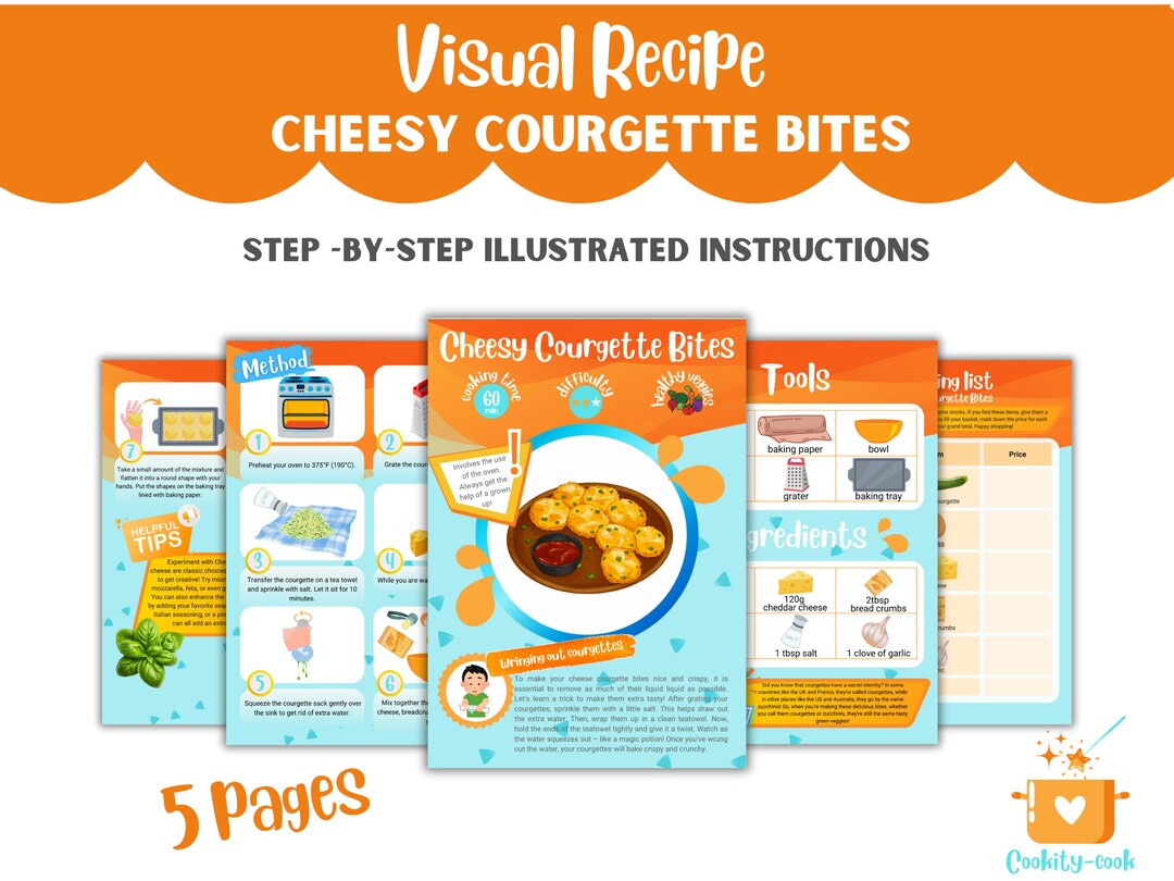 Home Education Activity Visual Recipe Step-by-step Illustrated Recipe ...