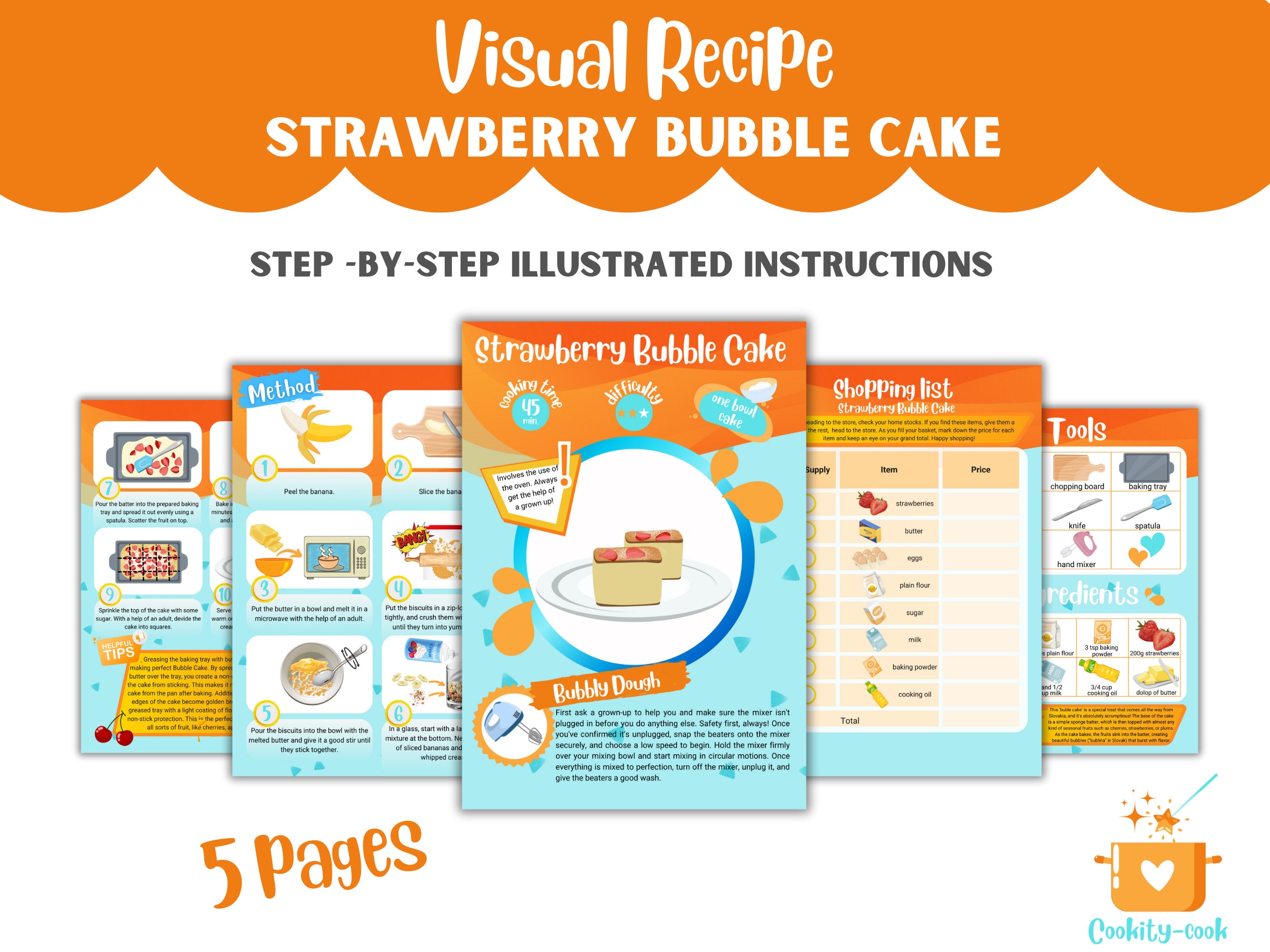Montessori Activity Printable Visual Recipe Card Preschool Education ...
