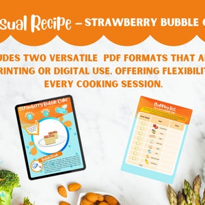 Montessori Activity Printable Visual Recipe Card Preschool Education ...