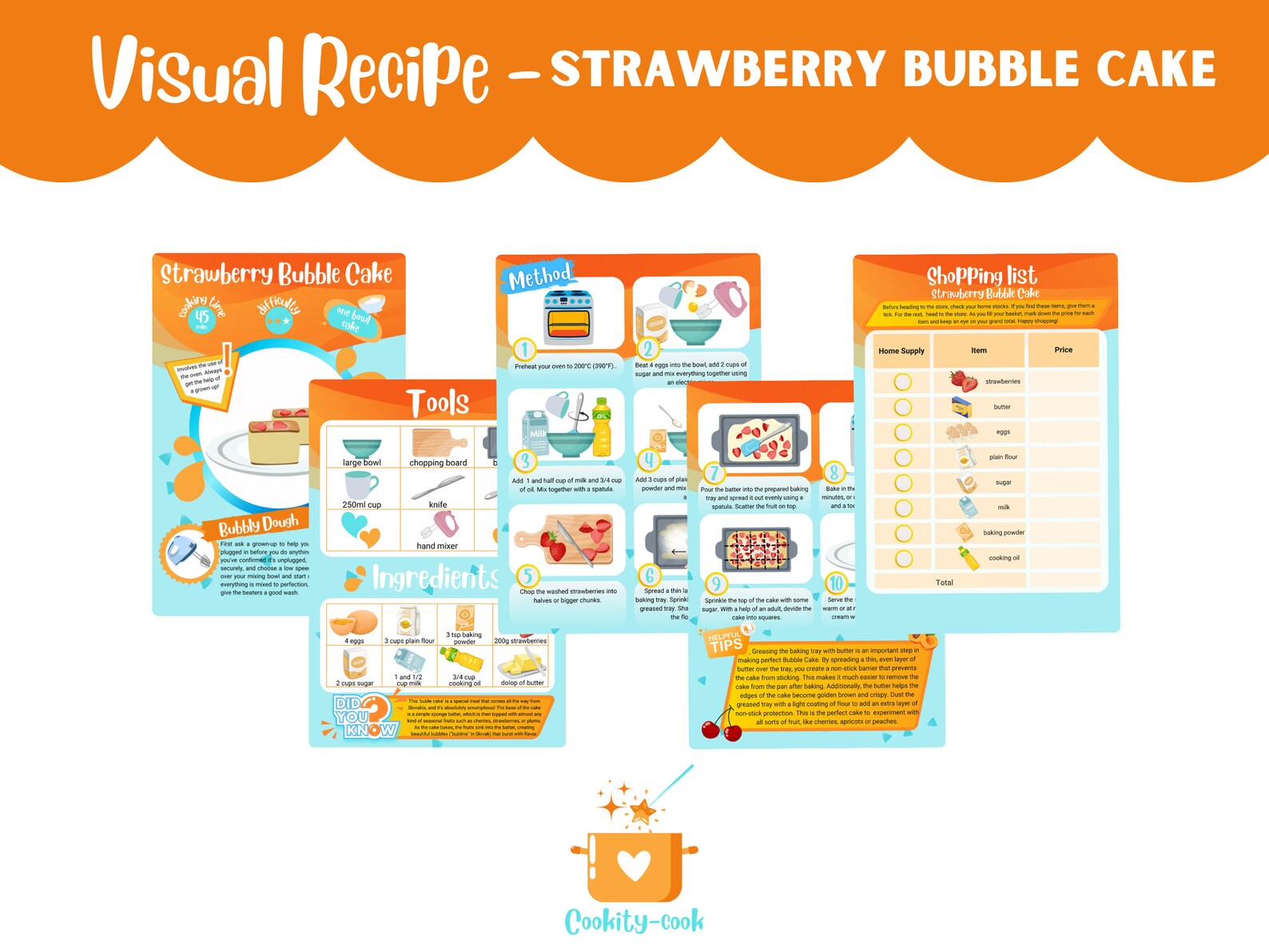 Montessori Activity Printable Visual Recipe Card Preschool Education ...