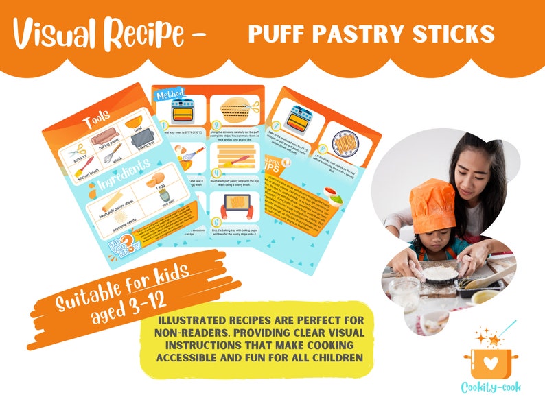 Puff Pastry Sticks Visual Recipe Step-by-step Illustrated Recipe for ...
