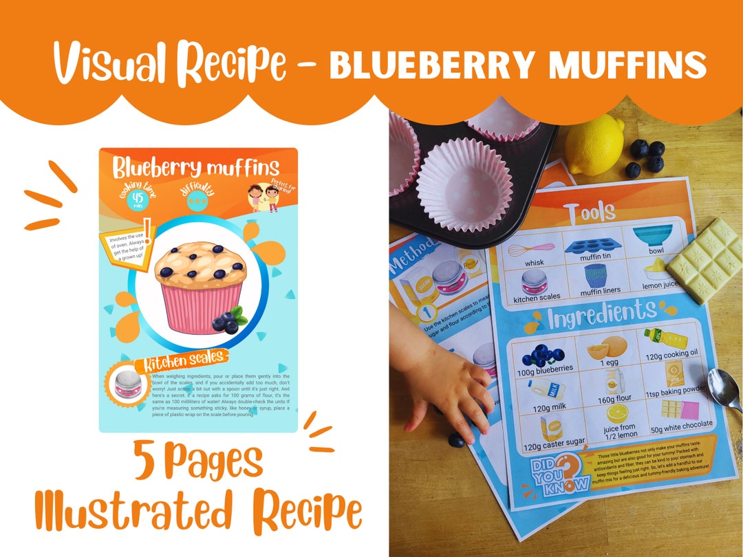 Children's Recipe Kid's Montessori Activity Preschool Education Visual ...