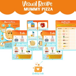 Halloween Bundle Visual Recipe Card for Kids Montessori Cooking Family ...