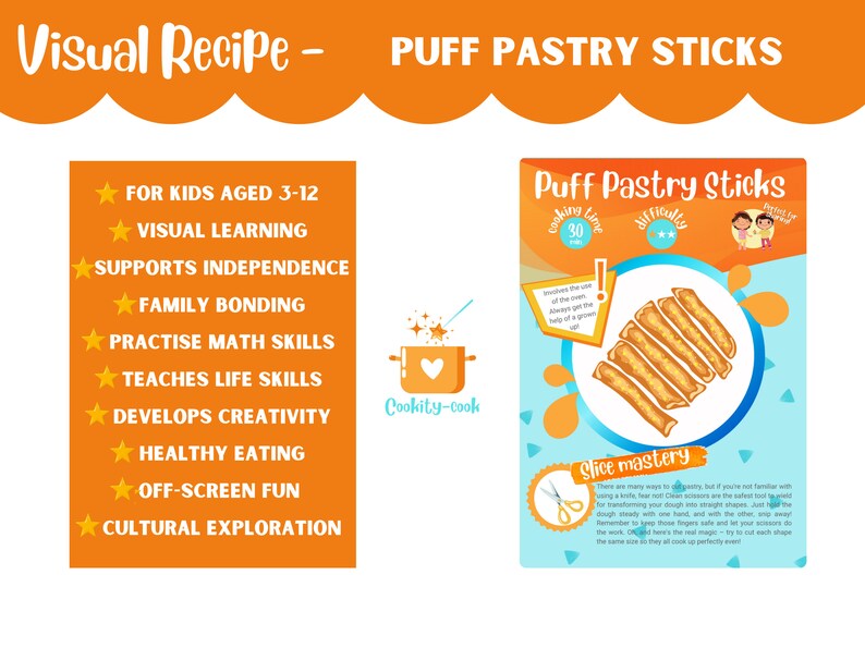 Puff Pastry Sticks Visual Recipe Step-by-step Illustrated Recipe for ...