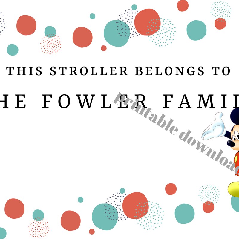 Stroller Sign - Etsy