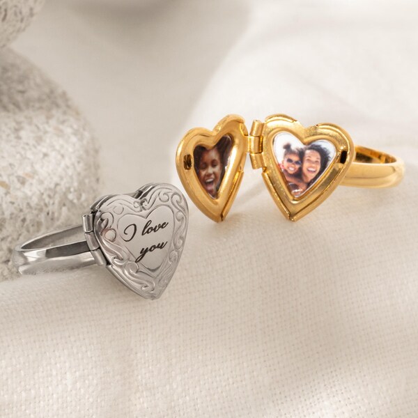 Locket Ring - Etsy