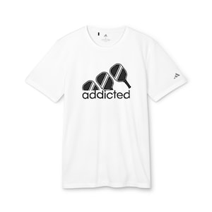 Addicted to Pickleball Personalized Adidas Athletic T Shirt Moisture ...