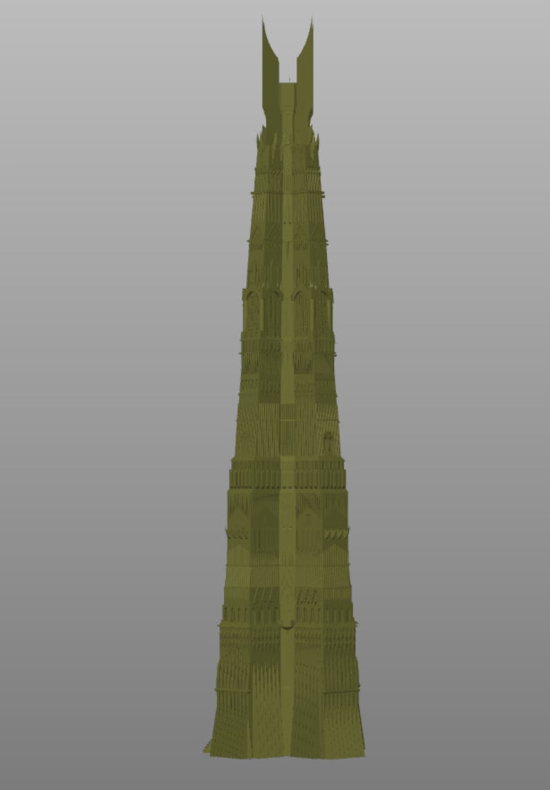 Orchant Tower From Lord of the Rings Stl Files for 3D Printers, Tower ...