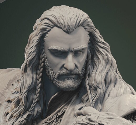 Thorin Oakenshield Action Figure From Lord of the Rings STL File for 3D ...