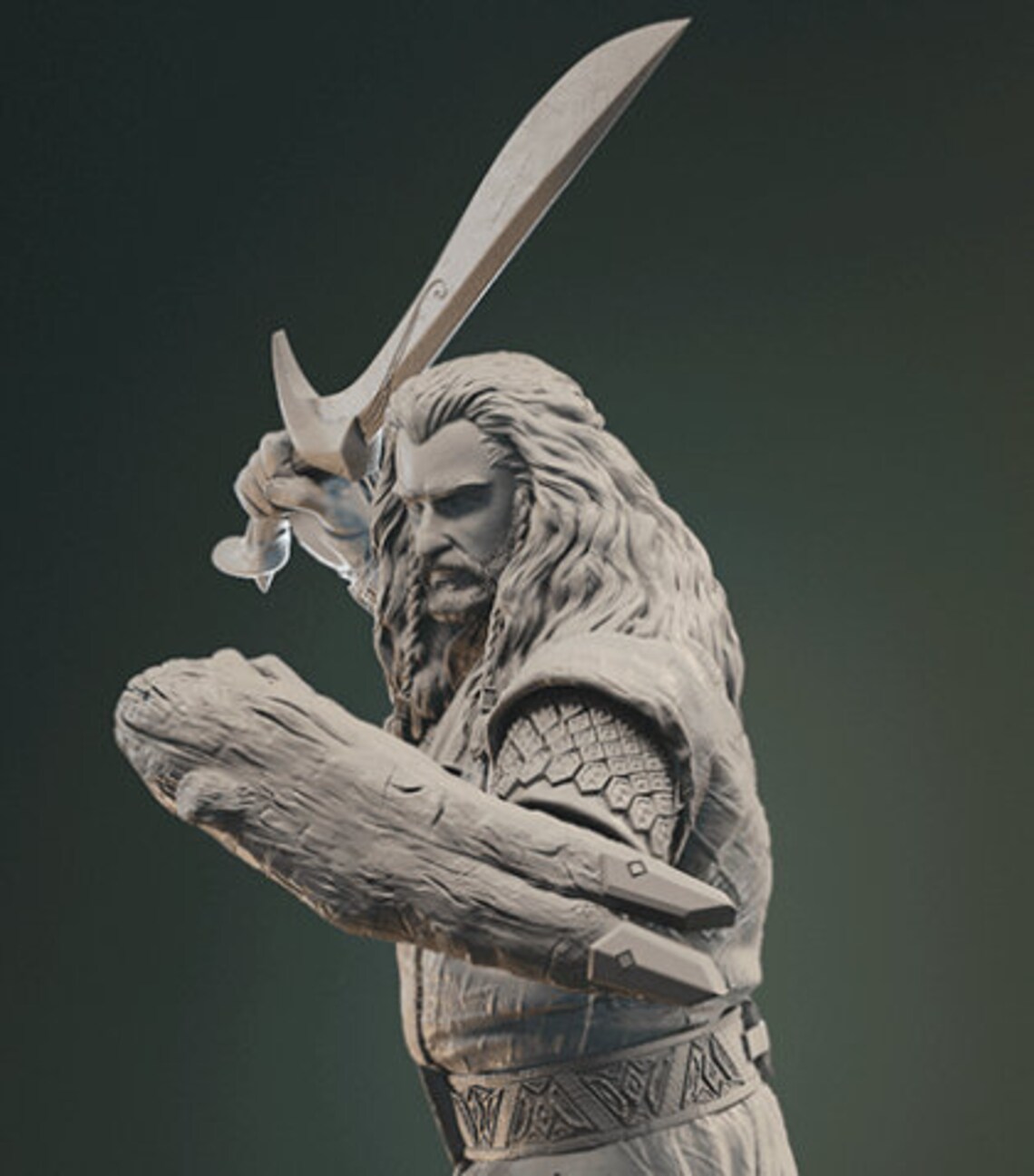 Thorin Oakenshield Action Figure From Lord of the Rings STL File for 3D ...