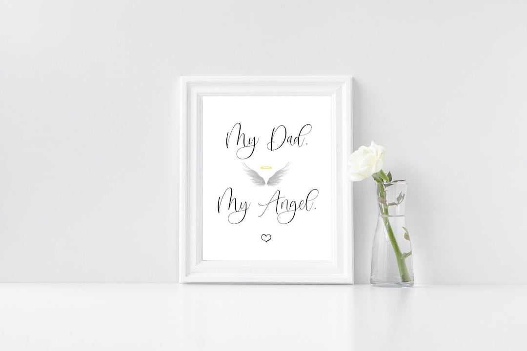 In Loving Memory of Dad, Wedding Printable Sign, Wedding Memorial Sign ...