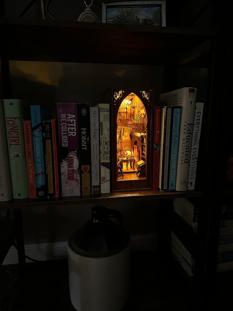 Book Nook - Library - Completed Book Shelf Treasure - Book Worm Gifts ...