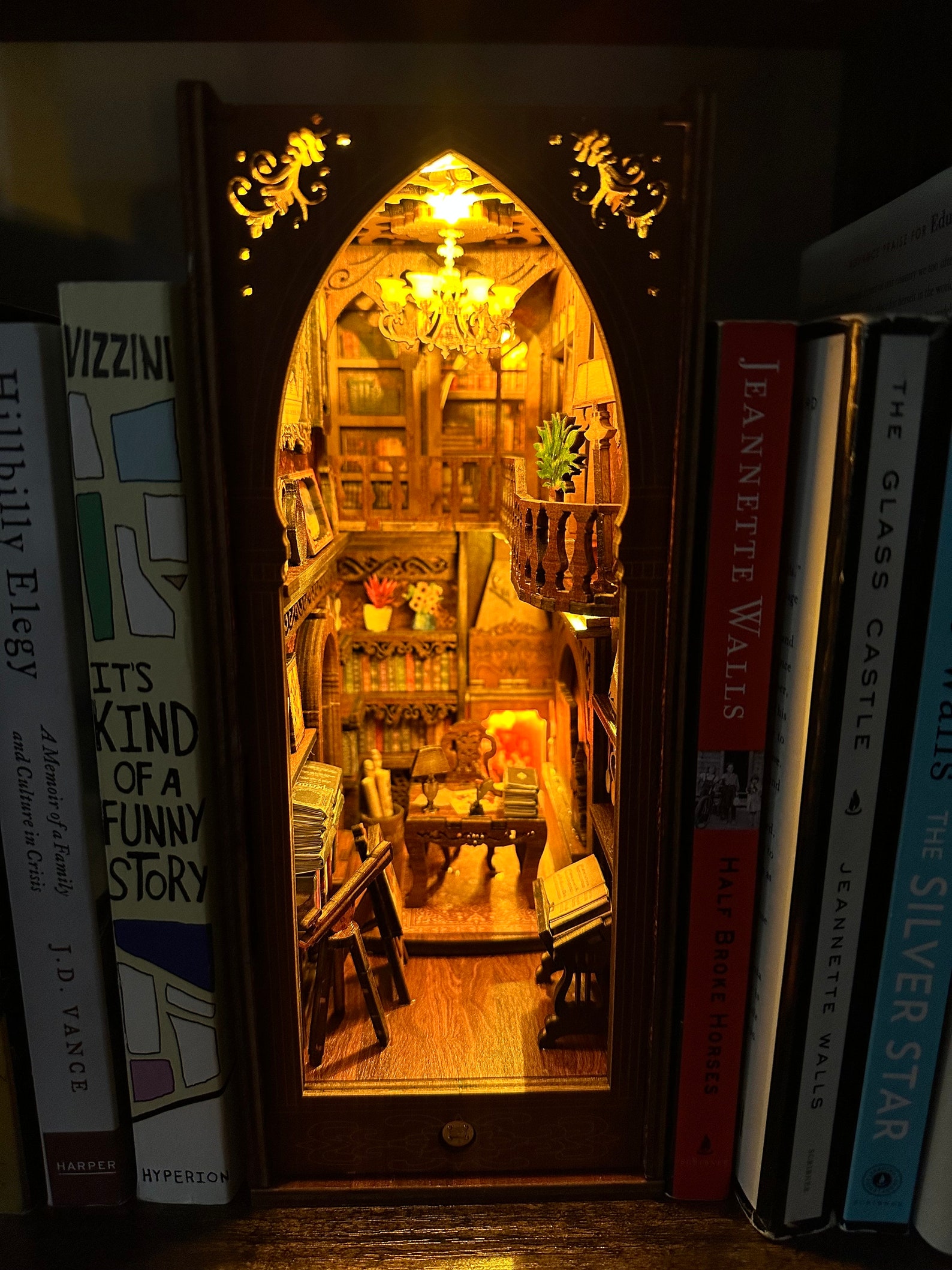 Book Nook - Library - Completed Book Shelf Treasure - Book Worm Gifts ...