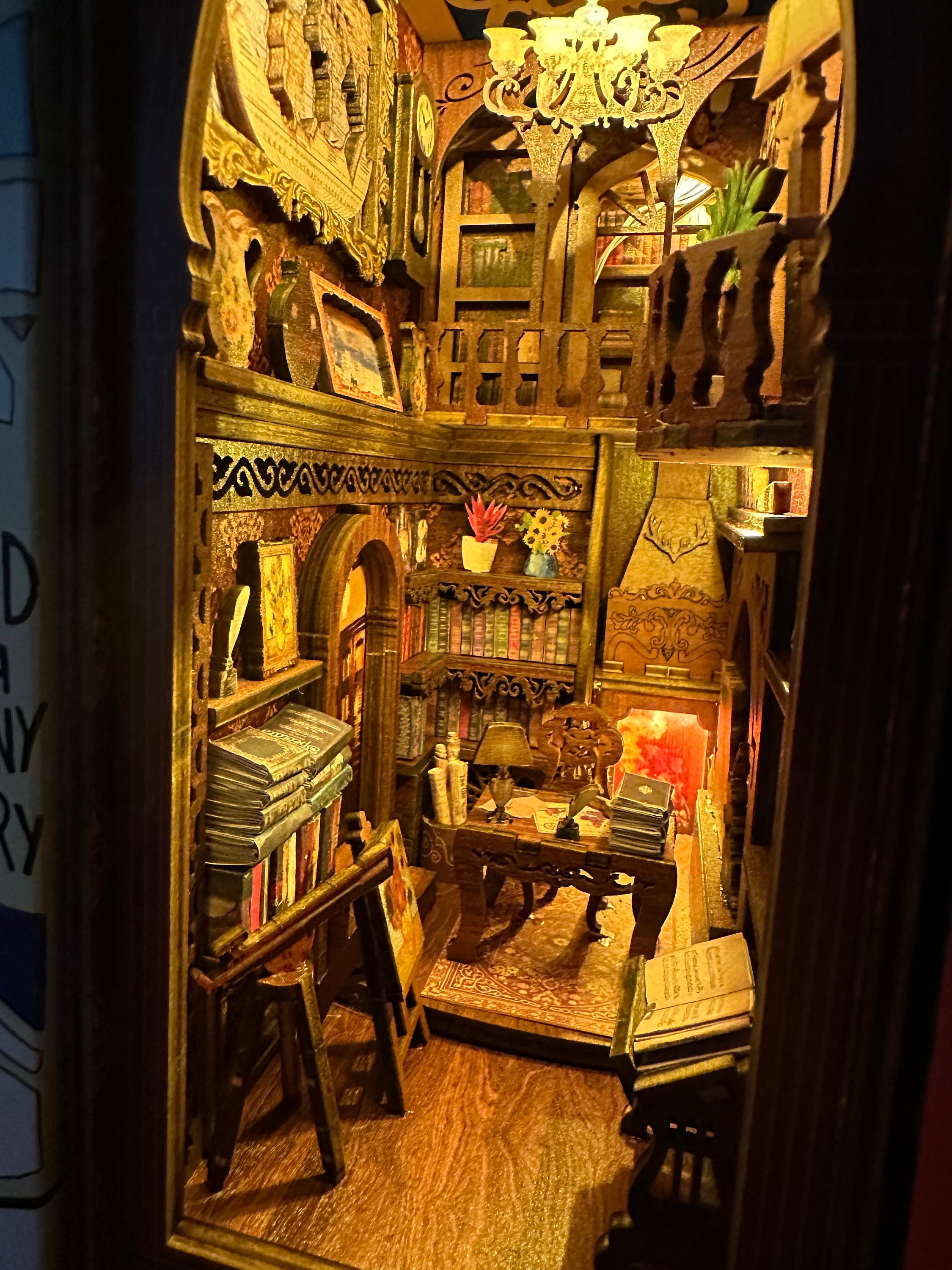 Book Nook - Library - Completed Book Shelf Treasure - Book Worm Gifts ...