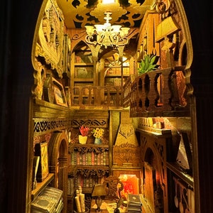 Book Nook - Library - Completed Book Shelf Treasure - Book Worm Gifts ...