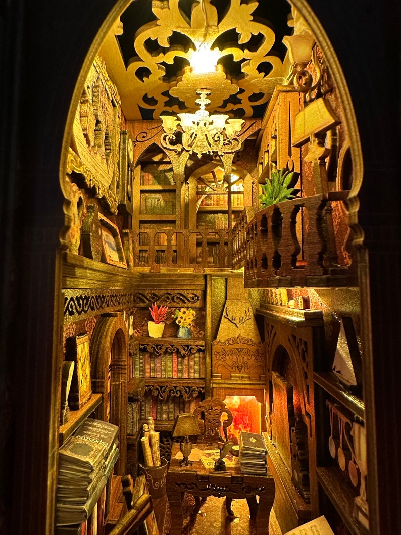 Book Nook - Library - Completed Book Shelf Treasure - Book Worm Gifts ...