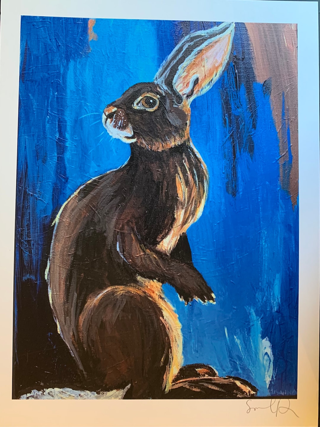 Fred Rabbit Limited Edition Digital Print From Original Acrylic ...