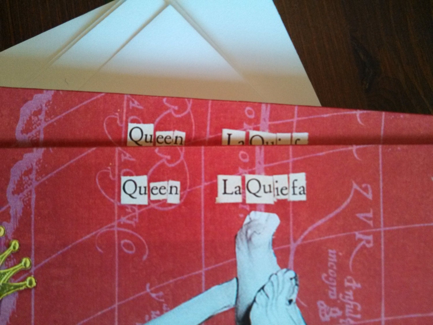 Queen Laquiefa Notecard Set From Original Collage - Etsy