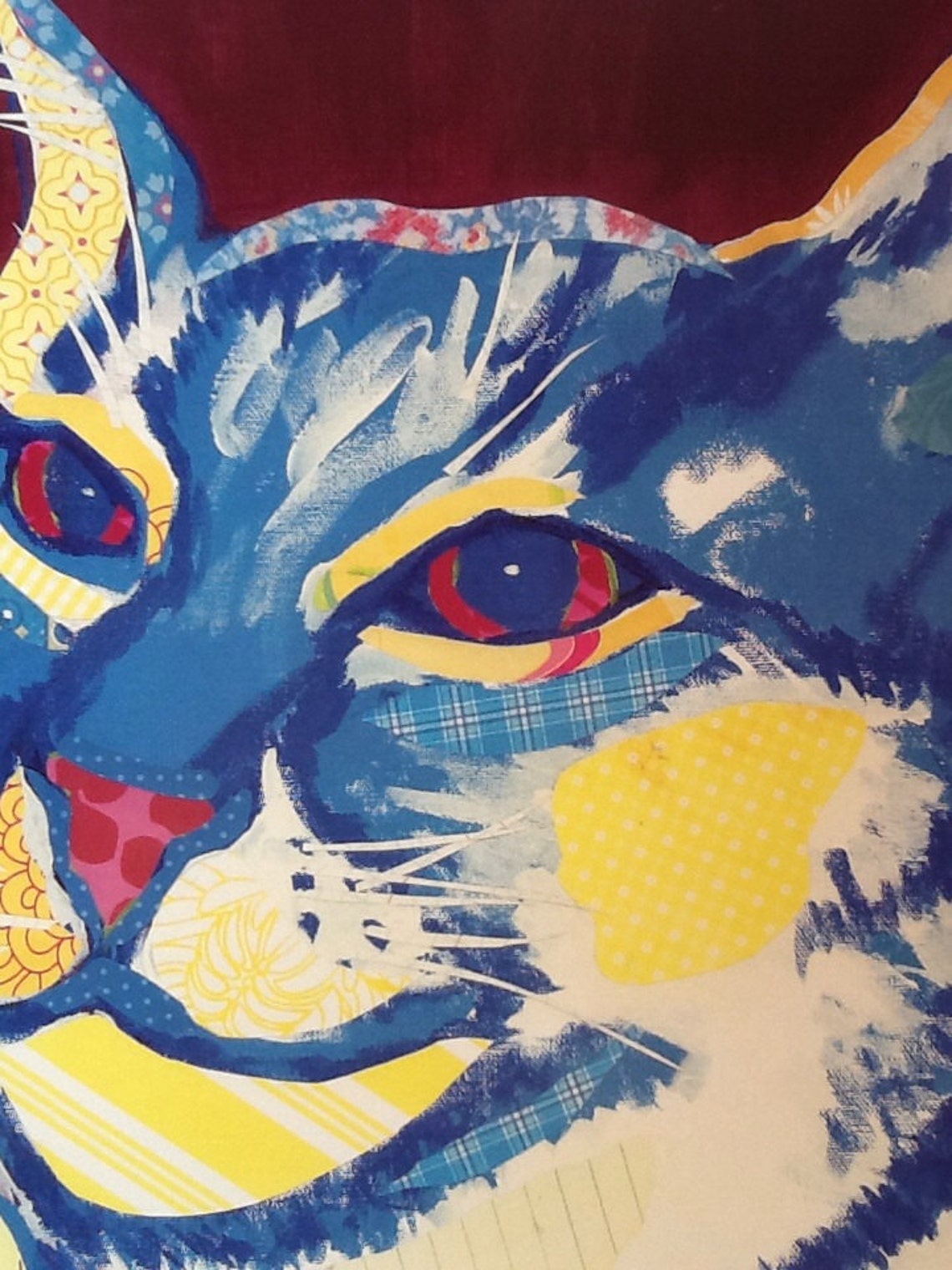 Contemplative Cat Original Collage Limited Edition Print NOW 15 - Etsy