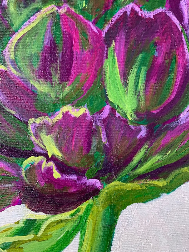 Big Thistle Original Acrylic Painting - Etsy