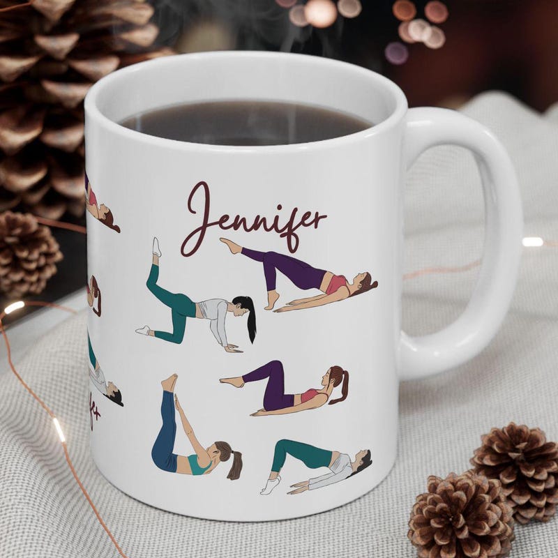Pilates Coffee Mug Funny - Etsy