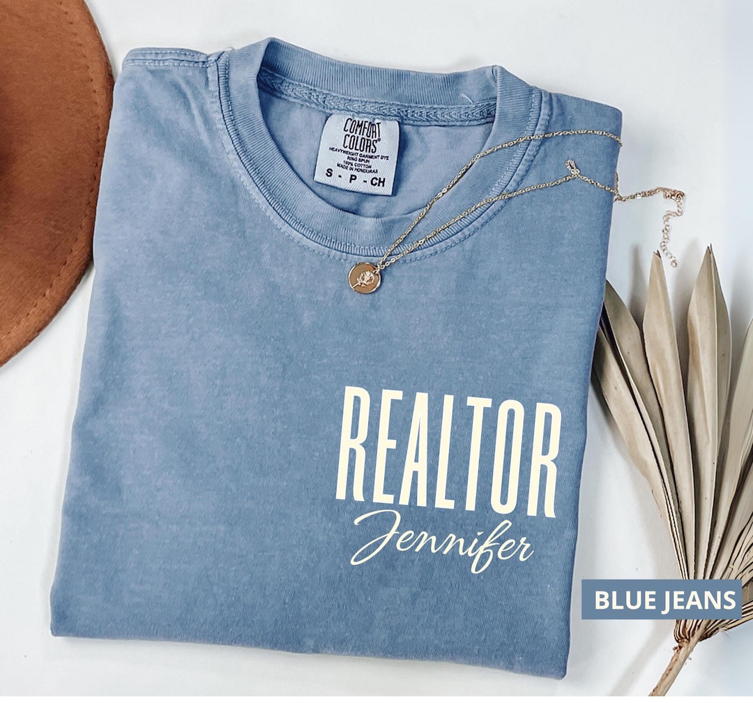 Comfort Colors® Personalized Realtor Shirt Custom Name Real Estate Tee ...